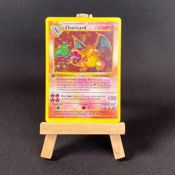 Pokemon | Toys | Charizard Base Set Shadowless St Edition Reprinted ...